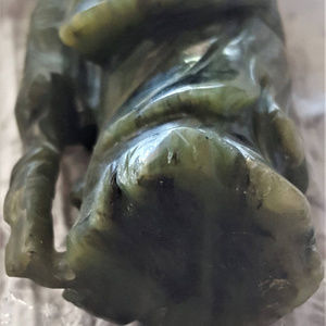 JADE MONK | Accents | Jade Ancestor Figure Chinese Monk Spinach Jadeite ...
